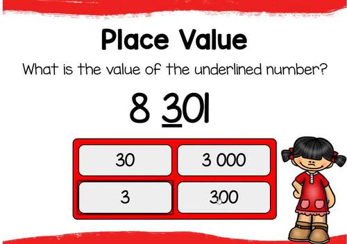 Boom Cards - Place Value (4 Digits) by Miss Rainbow Education | TpT