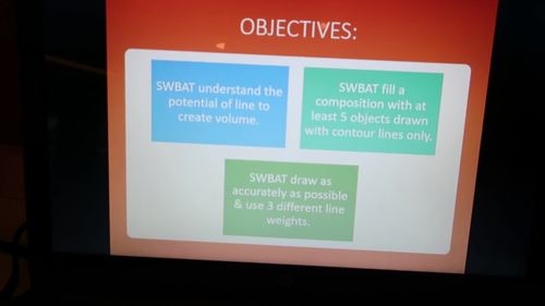 Weighted Contour Line Still Life Art Lesson by Art With Trista | TpT