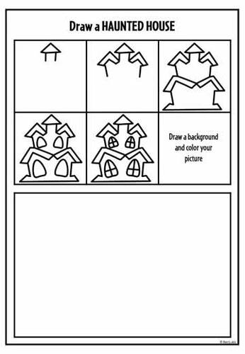Halloween Directed Drawings - How To Draw Ghosts, Cauldrons, Cats & More