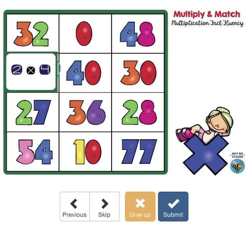 Boom Cards Multiplication | Multiplication Fact Fluency Set 1 Distance ...