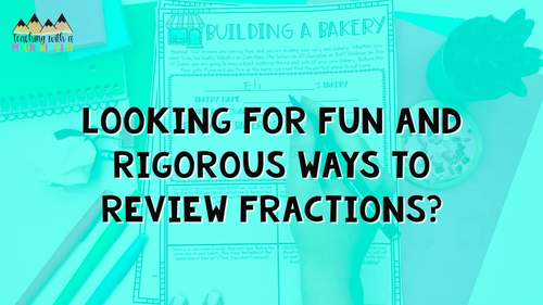 Fractions Math Project | 5th Grade Fraction Skills Real-World Activities