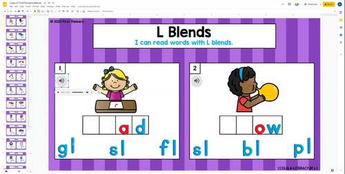 L Blends Phonics Games 1st Grade | Print and Digital Resources | TPT