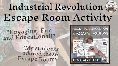Industrial Revolution Escape Room | Social Studies & History Activity