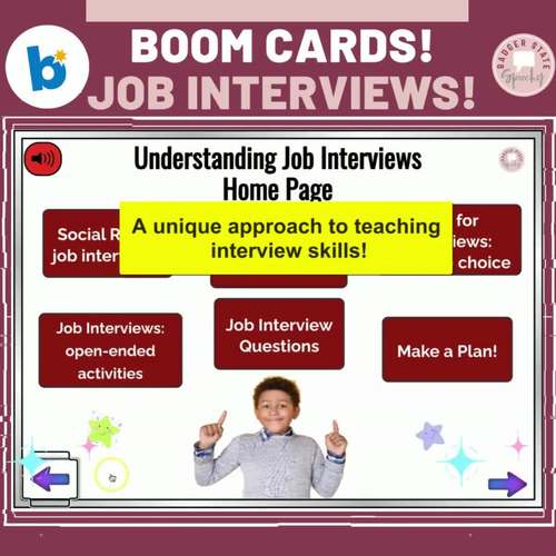 BOOM Cards Job Interview Preparation Questions High school | TPT