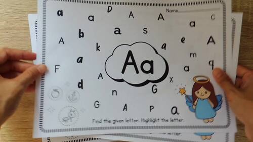 Alphabet Explorer: Highlight the Letter by LittleMindLab | TPT