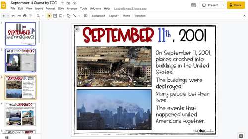 September 11th Worksheets, 9 11 Activities, Patriot Day Lesson Plans ...