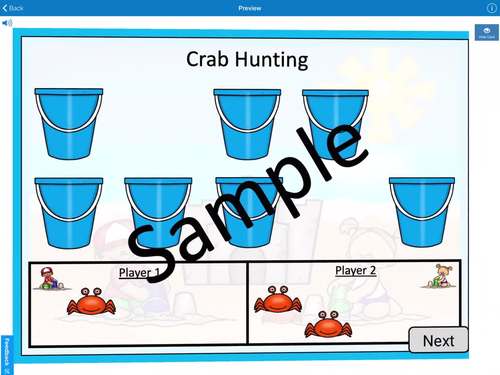 Open Ended Game Let's Take Turns Crab Hunting BOOM Cards Speech ...