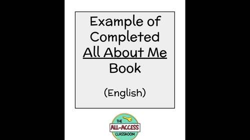 All About Me Digital + Printable Activity Book *BUNDLE* | Spanish + English