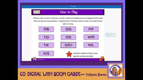 Boom™ Cards: Minimal Pairs- Initial Sounds for speech therapy by ...