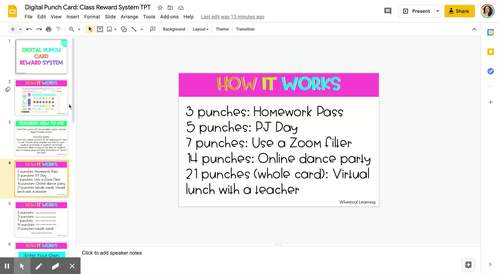 Digital Class Reward System by Whimsical Learning | TPT