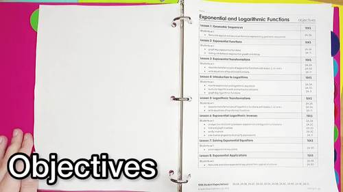 Exponential & Logarithmic Functions - Unit 10 Bundle- Texas Algebra 2 Curriculum