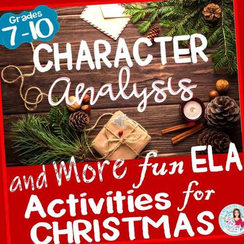 Christmas Activities for ELA | Character Analysis, Symbolism, Writing