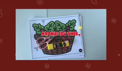 Christmas Gift Basket Craft Activity Kit | Winter Bulletin Board Decor