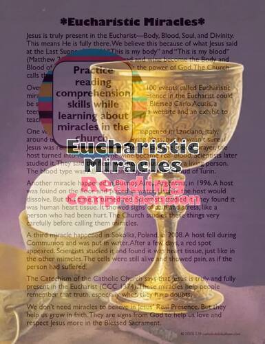 Eucharistic Miracles Reading Passages: Carlo Acutis, History ...