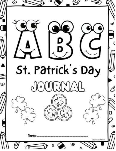 Preschool St Patricks Day Alphabet Journal Printables and Letter Activities
