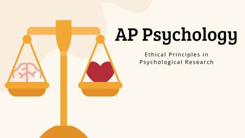 Ethical Principles in Research AP Psychology Presentation: Unit 0 NEW CED