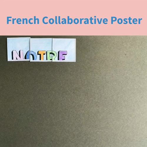 French Back to school Collaborative Classroom Poster Activity : la rentrée