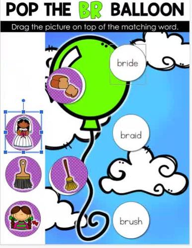Blends Digital Game For Google Classroom™ & Seesaw | Distance Learning