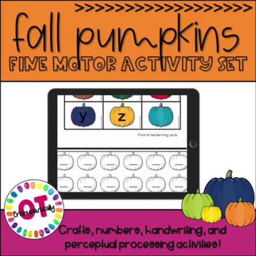 Fall Pumpkin Activity Bundle by EnthusiasticallyOT | TPT