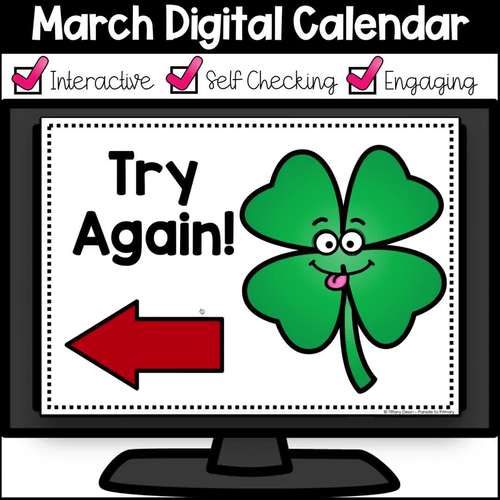 March Calendar & Questions - DIGITAL & PRINTABLE - Distance Learning ...