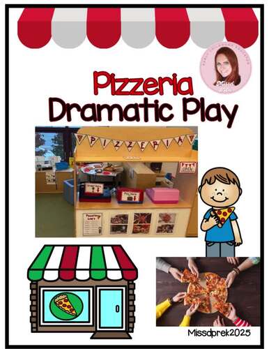 Pizza Parlor Dramatic Play by Missdprek | TPT
