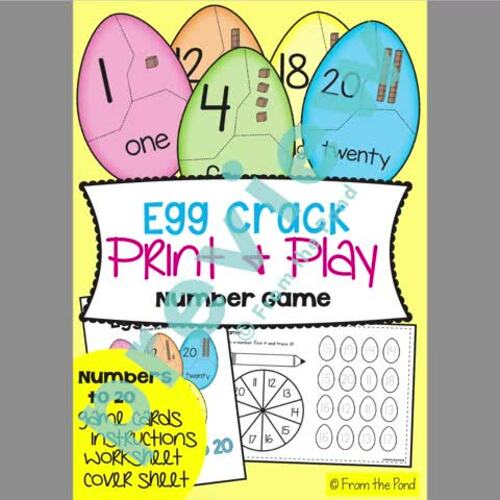 Easter Math Activities for Numbers to 20 by From the Pond | TPT