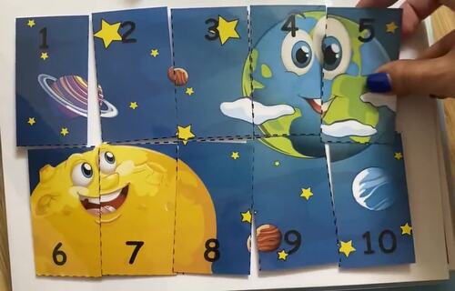 Outer Space Busy Book, Solar System Theme Quiet Book by Clever Busy Kids