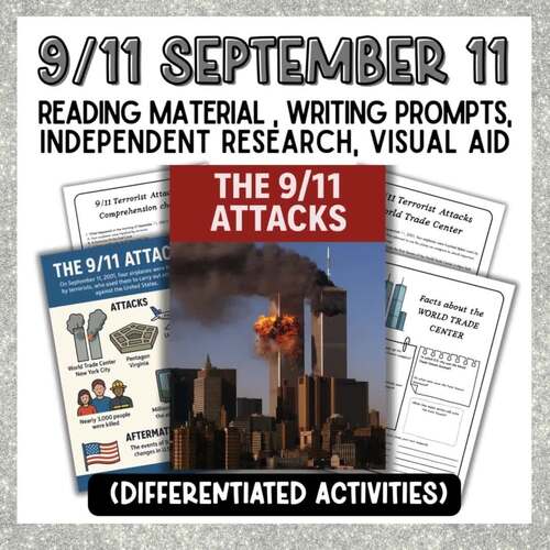 September 11 Activity Reading Lesson 911 Heroes Patriot Day Coloring ...