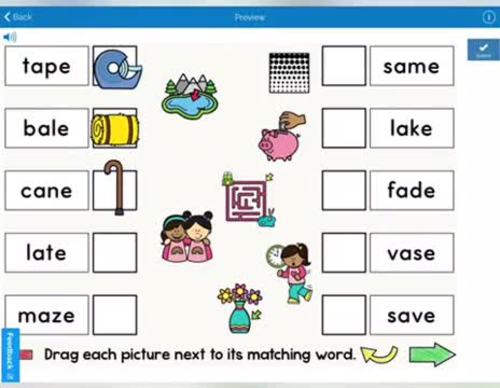 BOOM CARD Deck - CVCe Magic E Words Read and Match Pictures to Text