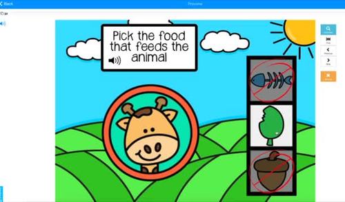 Animal Food Match Boom Cards™ Digital Task Cards | TPT