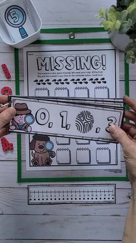 Missing Number Strips, Counting On Activity, Missing Numbers on a ...