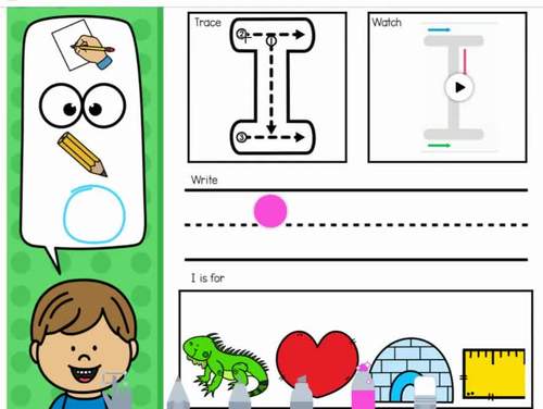 Seesaw™ Letter Formation | Distance Learning by Adventures in Kinder ...