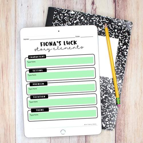 Fiona's Luck Book Companion Activities by The Literacy Library | TPT