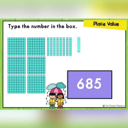 Spring Place Value to hundreds BOOM™ Cards | 2.NBT.A.1 by The Rocket ...