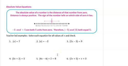 Absolute Value Equations (lesson video) by Mathematics Made Easy
