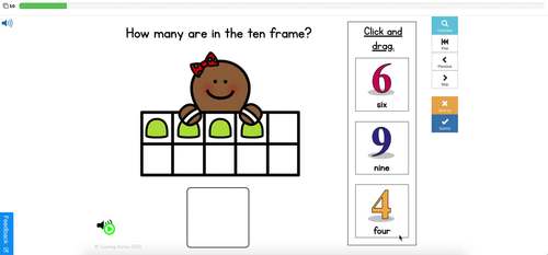 Gingerbread Man Ten Frame Counting | Christmas Boom Cards by Teaching ...