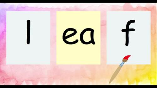 Orton Gillingham Blending Board with Vowel Digraph Words - Powerpoint