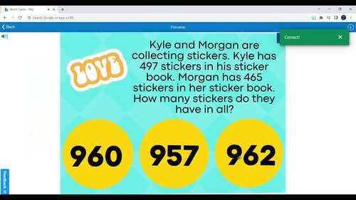 Addition Word Problems Boom Cards by Hands on Learning LLC | TPT