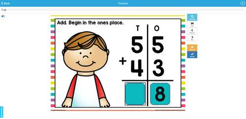 2-Digit Addition No Regrouping Boom Cards by Second Grade Smiles