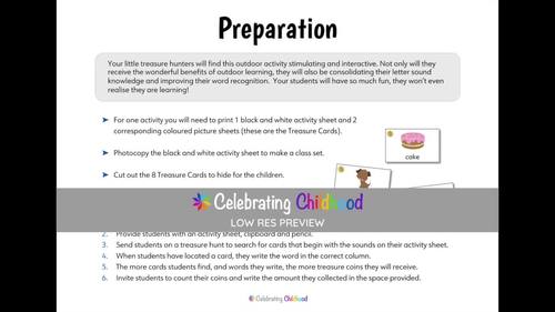 Beginning Sounds Treasure Hunt l TAS Beginners Font by Celebrating ...