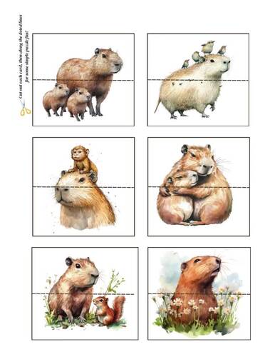 Capybara Unit Study and activity Pack, Instant Download by KINDERGENIUS