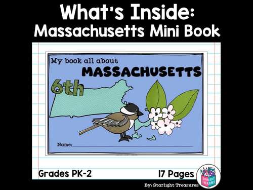 Massachusetts Mini Book for Early Readers - A State Study | TPT