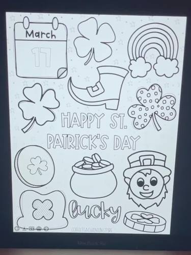 mar 17 st patricks day coloring pages