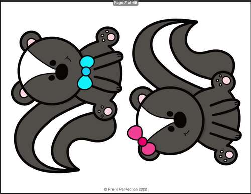Skunk Bulletin Board | Our Class is Stinkin' Cute! | Forest Animal ...