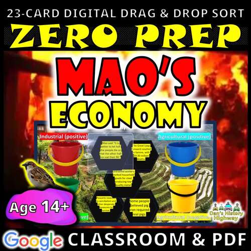 Mao’s Economy| The Great Leap Forward & Five-Year Plans | Digital Card Sort