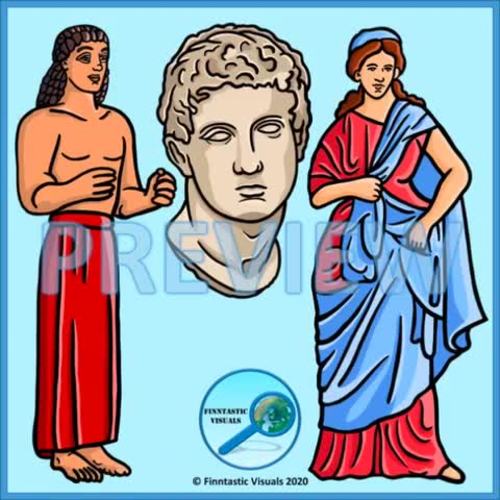 Art and Objects of Ancient Greece Illustrated Clip Art by Finntastic ...