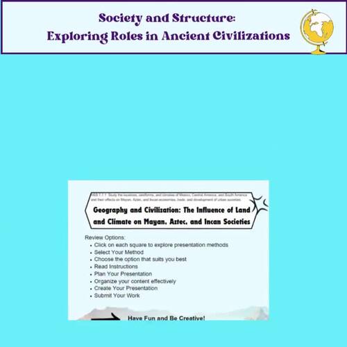 HSS 7.7.2 Society: Exploring Roles in Ancient Civilizations PBL Choice ...