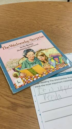 Close Read using The Wednesday Surprise for Younger Students by ...