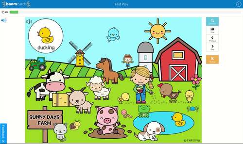 [A] MATCHING Picture Hunt Boom Cards™ | Farm (With Audio) by Ever Joyful