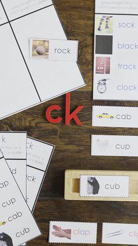 Modern Montessori Reading SOR ck/c/k sorting when do I use by ...